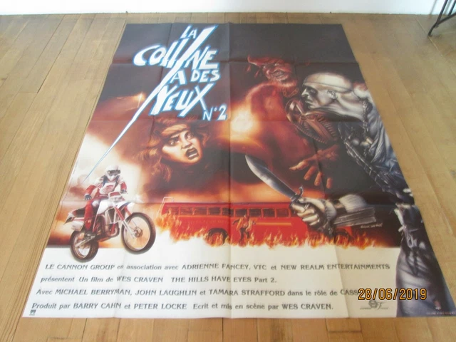 LA COLLINE A DES YEUX 2 Affiche cinéma originale f:120/160 pliée année 1985 TBE EUR 13,95 ...